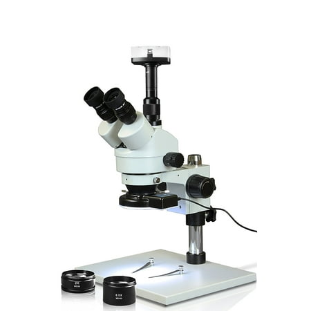 Vision Scientific Trinocular Zoom Stereo Microscope, 10x WF Eyepiece, 3 ...