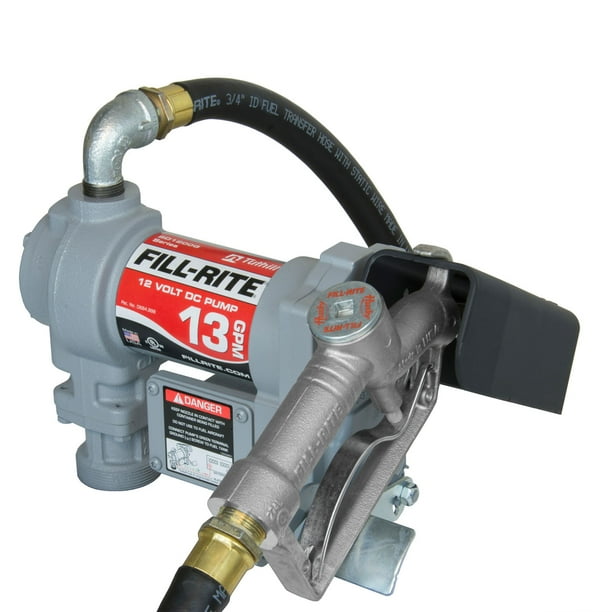 Fill-Rite SD1202G 12 Volt DC Motor Fuel Transfer Pump with Hose ...