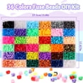 CandWuom Fuse Beads Kit - 11,000 Pcs 36 Color 5mm Iron Beads for Kids ...