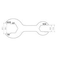 Haimni Toilet Bidet Three-Way Movable Knob Wrench Multi-Specification ...