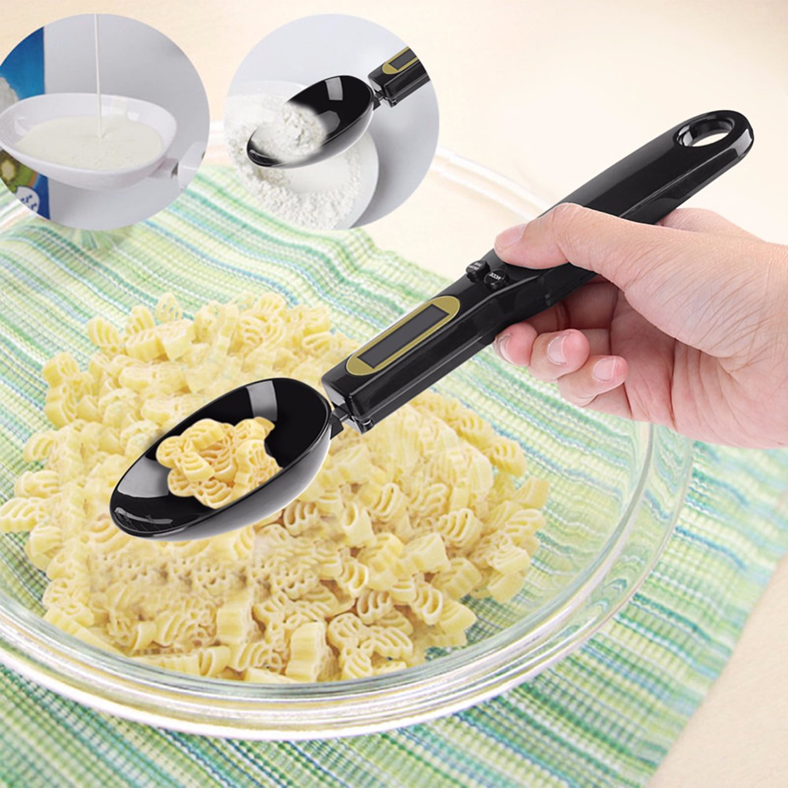 Opvise Digital Spoon Scale with Hanging Hole LCD Display Food Grade ...