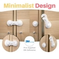 6-Pack Child Proof Locks for Cabinet Doors, Pantry, Closet, Wardrobe ...