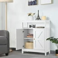 HELLONE Small Bathroom Floor Cabinet, Free-Standing Practical Storage ...
