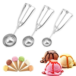 Vesteel Ice Scoop 12 Ounce Stainless Steel Ice Scoop Metal Utility Food ...