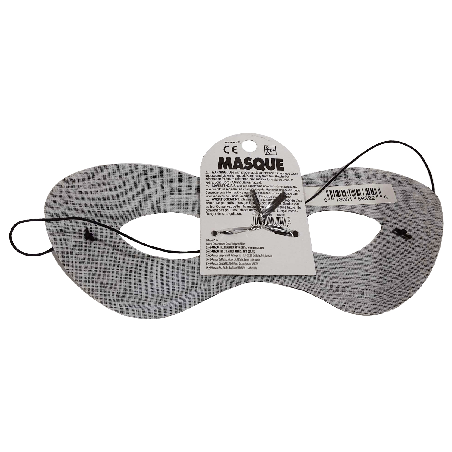 Black Superhero Eye Mask