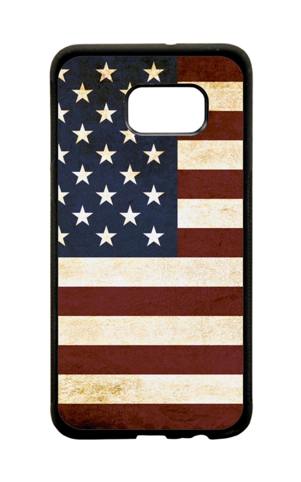American Flag Design Protective Black Plastic Phone Case Cover That Is ...
