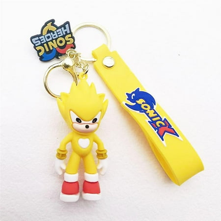 Shadow Sonic The Hedgehog Keyring Keychain Pendant Kids School Bag ...