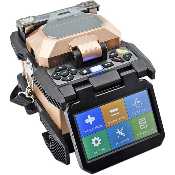 Fiber Optic Fusion Splicer Machine with 4.3-inch Touch Screen, Optical ...