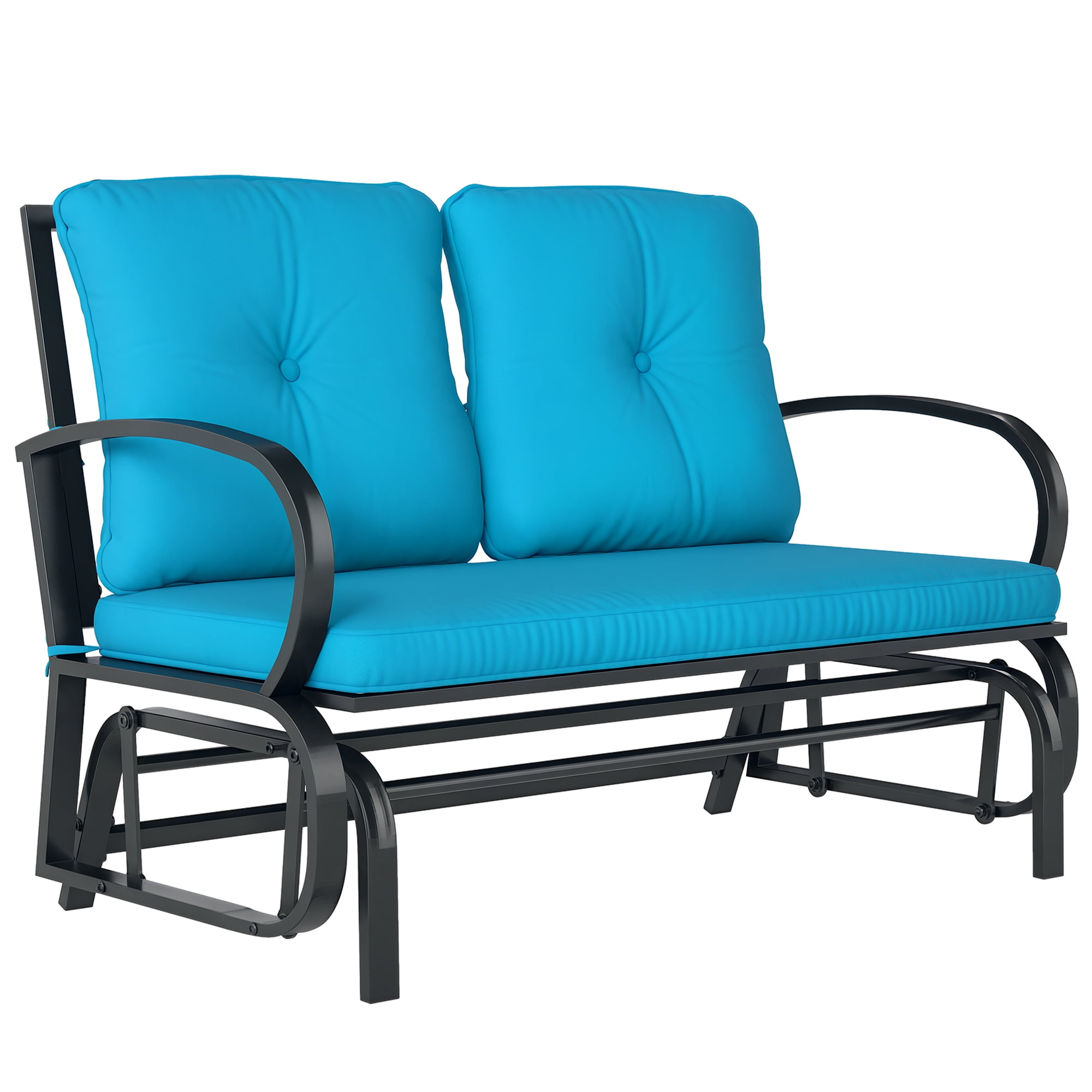 Click here for Outsunny 2-Person Outdoor Glider Chair  Blue 48 X... prices