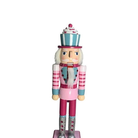 facefd Wooden Nutcracker Soldier Figurine Ornament for Christmas Decor ...