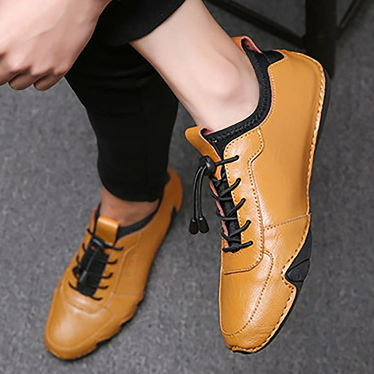 Men Fashion Walking Sneakers Non Work Shoes Comfortable Leather Casual Athletic Tennis Shoes Dark Boots Men Shoes Men Roadster Casual Shoes for Men Mens Casual Shoes Wool Dressy Casual Shoes for