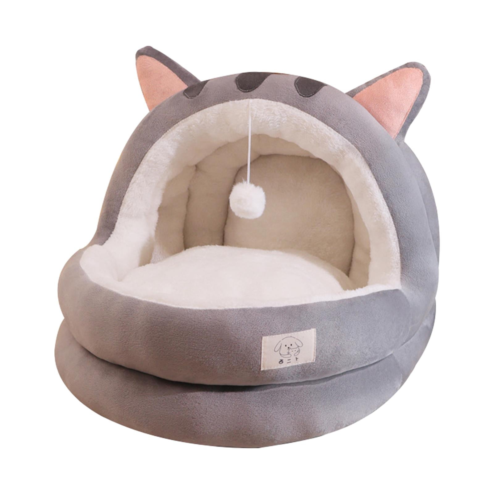 Click here for Milaget Cat Bed Semi-Closed Cat Nest With Ball Det... prices
