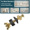 Toilet Seat Screws Replacement Kit, Toilet Seat Bolts Replacement Kit ...
