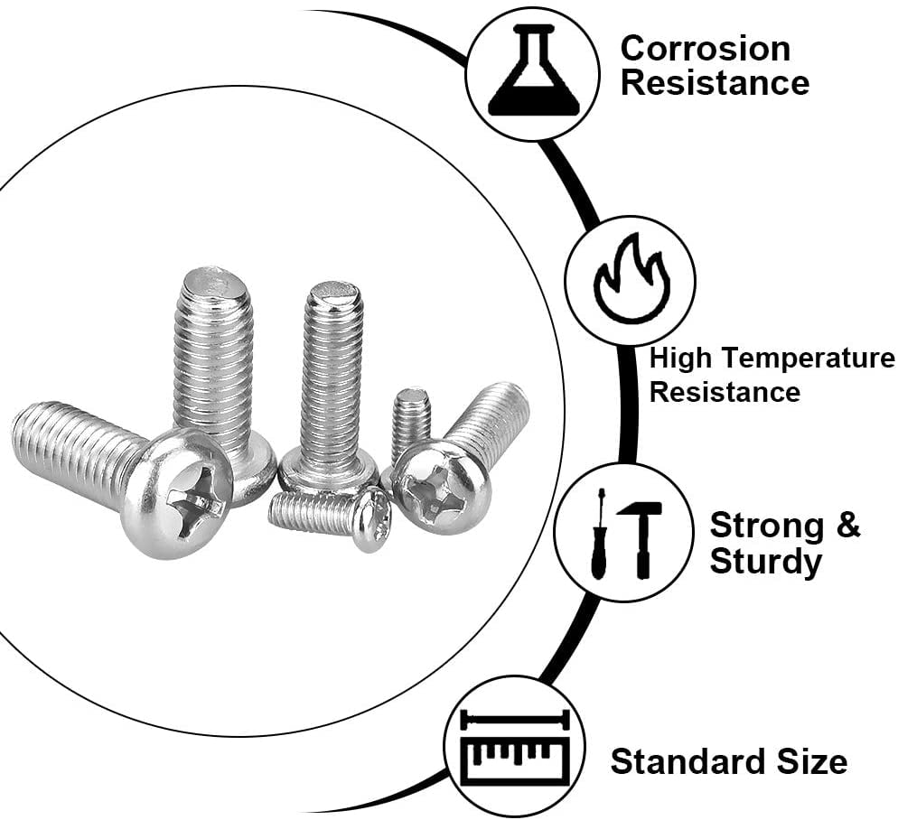 Buy BUZIFU 24 Pack Universal TV Mounting Hardware Kit m4/m6/m8 Vesa ...