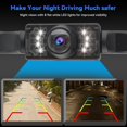 Universal 170° Backup Camera for Car with 8 HD LED Night Vision High ...