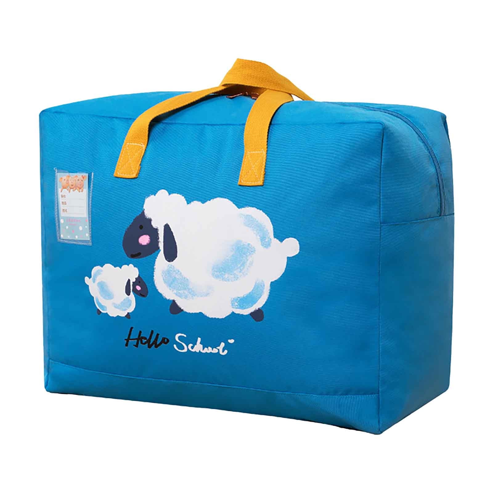 Wovilon Cartoon Quilt Bag Clothing Household Moving Bag Back-To-School ...
