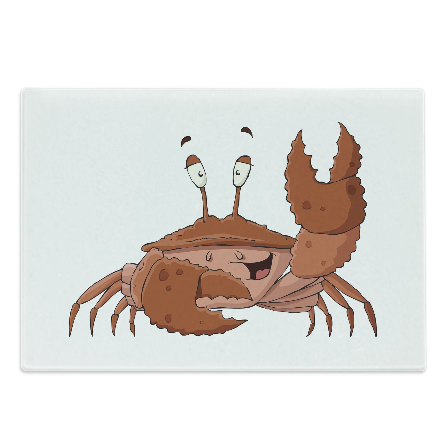 Crabs Cutting Board, Friendly Chela Arthropod Waving His Nipper ...