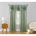 Sun Zero Atticus Metallic Jacquard Lined Rod Pocket Curtain Valance ...