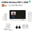 AREALER 433MHz Wireless WIFI + GSM Auto-dial Alarm System LCD Display ...