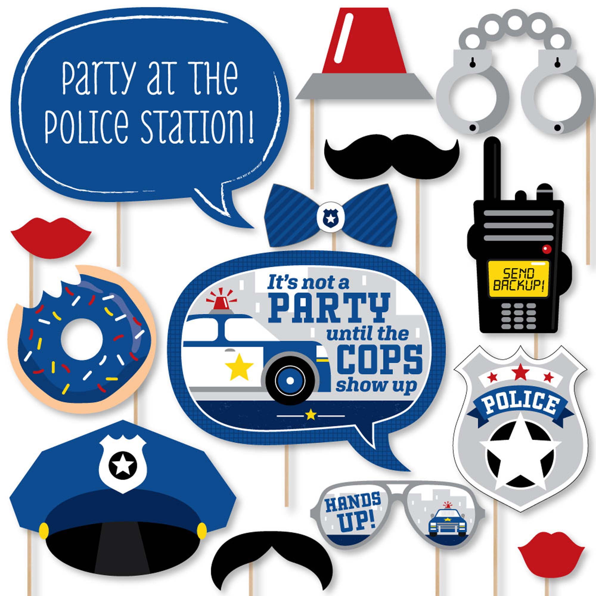 Big Dot of Happiness Calling All Units - Police - Cop Birthday Party or ...