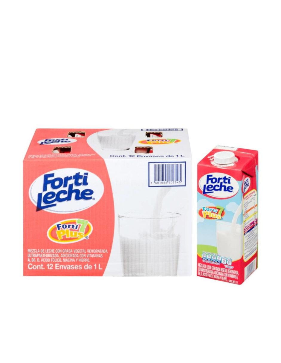Pack de 12 Leche Forti Leche Ultra Pasteurizada de 1 L Fortileche ...