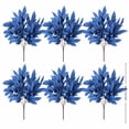 6 Pack Artificial Foliage Stems Colored Leaves Faux Plant Picks for ...