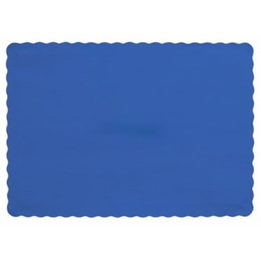 Paper Placemats for Dining Table - Disposable Scalloped Edges Color ...