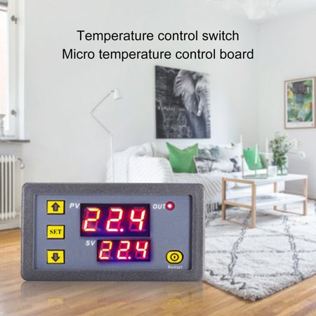 W3230 High Precision Temperature Controller Digital Display Thermostat Module Micro Temperature ...