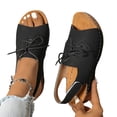 Bkhluea Women Lace Up Open Toe Slingback Comfort Sandals Breathable Non ...