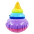 24" Inflatable Rainbow Poop Emoji Fake Poo Novelty Pool Float Blow Up ...
