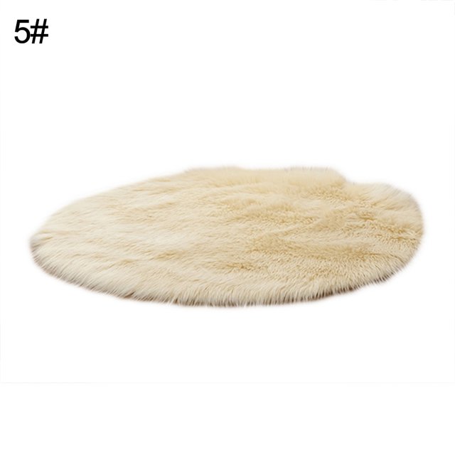 Hesroicy Home Bedroom Floor Round Soft Fluffy Seating Chair Sofa Rug ...