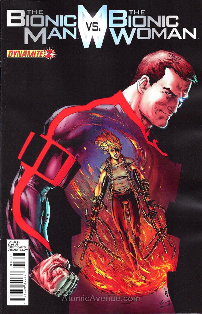 Bionic Man Vs. The Bionic Woman, The #2B VF ; Dynamite Comic Book ...