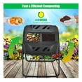 43 Gallon Compost Tumbler, Dual Chamber Rotating Compost Bin for Garden ...