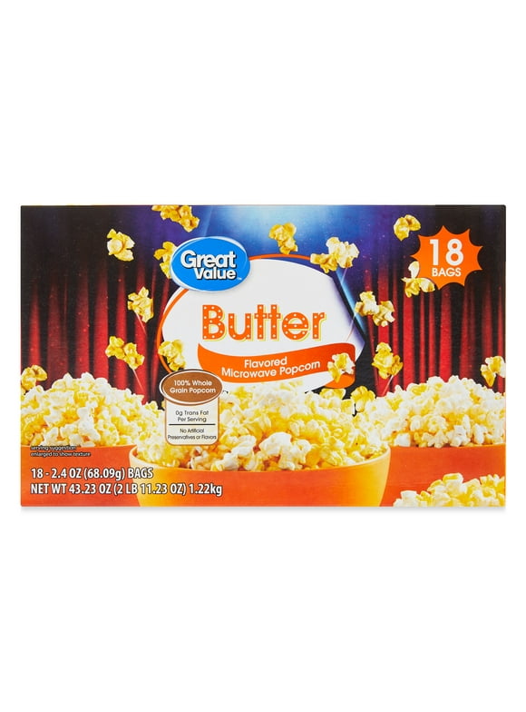 Great Value Popcorn in Snacks, Cookies & Chips - Walmart.com