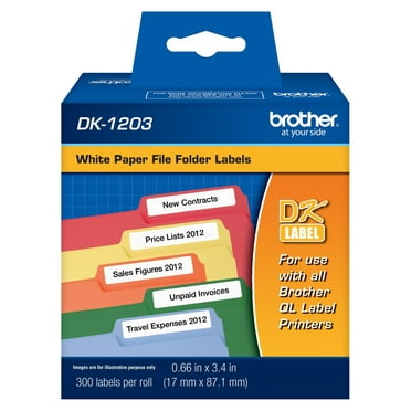 Brother Genuine DK-1201 Die-Cut Standard Address Labels, 400 Labels per ...
