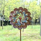 Bits and Pieces Jupiter 2 Way Wind Spinner Yard Decoration, 22 x 22 ...