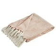 Modern Threads Coral Cream Chester Cotton Adult Throw Blanket, 50" x 60 ...