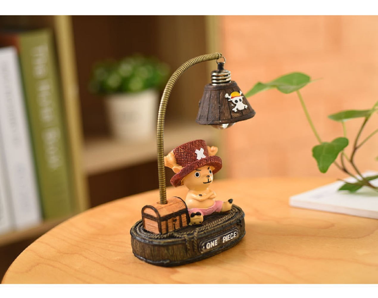 Anime Luffyy Figure with Night Light Lamp Room Desktop Garden Christmas ...