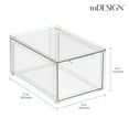 Mdesign Stackable Kitchen Storage Bin Pull Out Drawer Cabinet