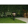 Mainstays Solar Powered Black Square Design LED Path Light, 5 Lumens ...