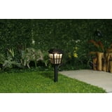 Mainstays Solar Powered Black Square Design LED Path Light, 5 Lumens ...
