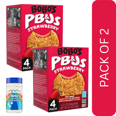 Bobo's Oat Snacks Variety Pack - 10 Peanut Butter & Grape Jelly, 10 ...