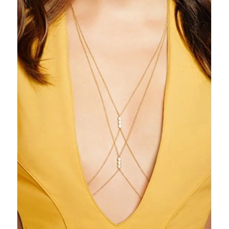 Surrme Sexy Women Harness Body Belly Waist Chain Crossover Necklace ...