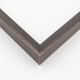 18x16 Frame Black & Silver Solid Wood Picture Frame Width 0.75 Inches ...