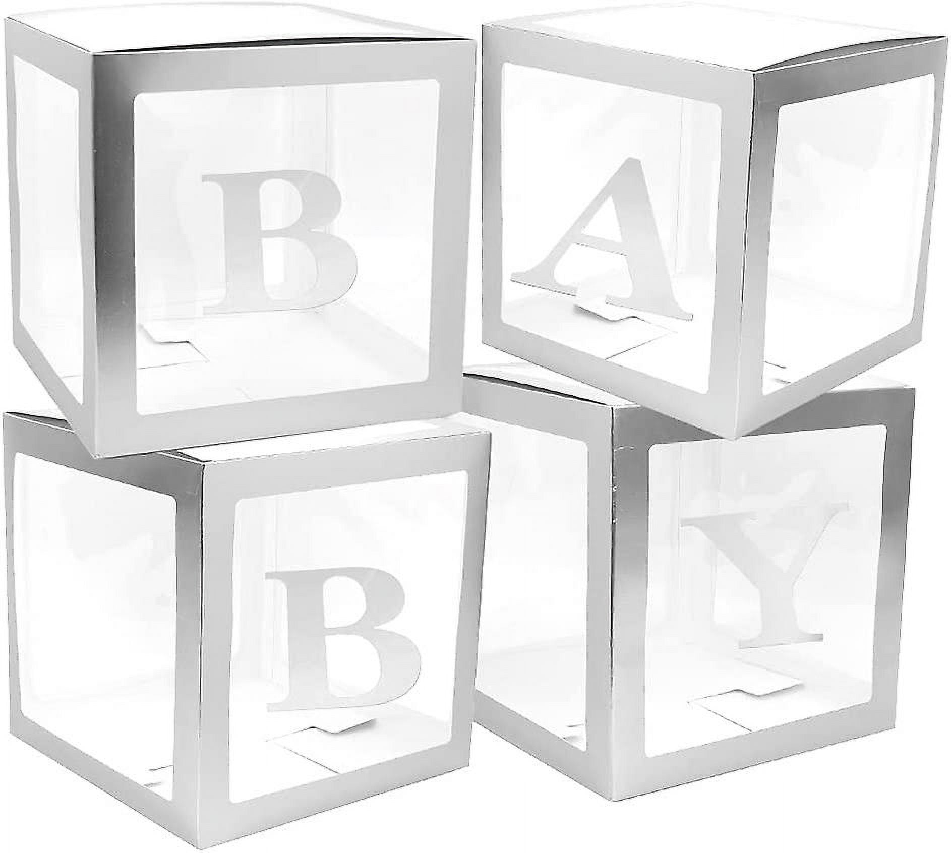 Cajas De Baby Shower Decoraciones Para Fiestas, Paquete De 4 Cajas De ...