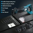 NEWONE Reciprocating Saw Cordless 20V 2×2.0Ah Batteries 0-2700 SPM ...