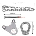 RULLINE Trailer Ultimate Connection Safety Chains Kit - 5th Wheel ...