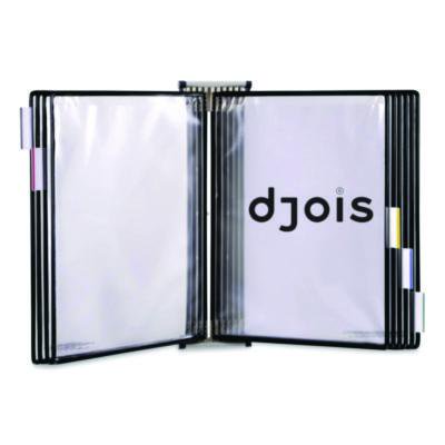 Tarifold PRO Wall Display Unit with 10 Display Pockets, Black - 20 ...