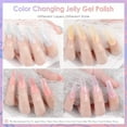Gel Nail Polish Transparent Nail Gel Pastel Translucent Sunlight Color ...