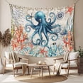 Coastal Octopus Tapestry for Bedroom Wall Hanging Tapestry, Summer ...